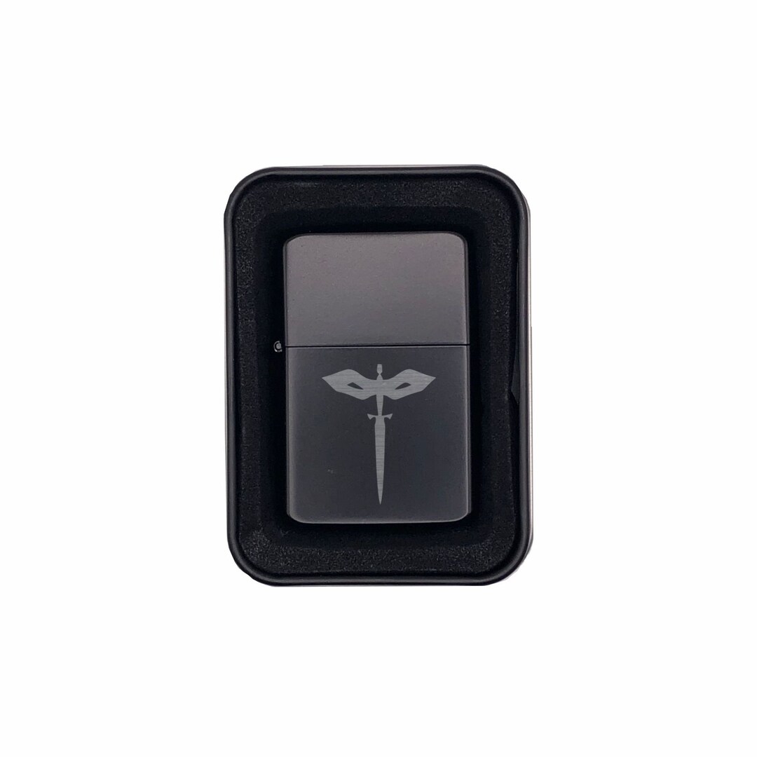 Dnd Gift Rogue Class Symbol Engraved Brass Lighter With Case - Nerdy ...