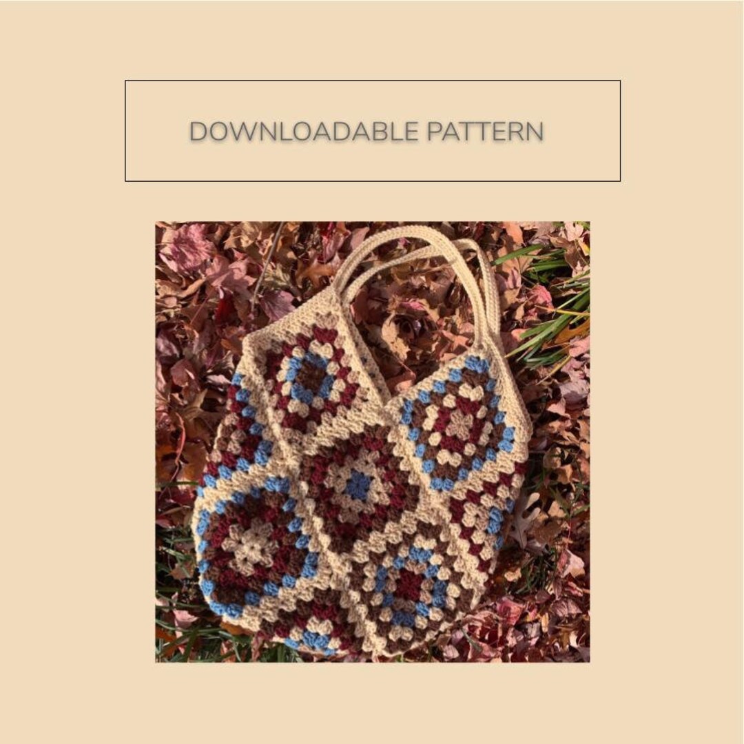 PATTERN | Fall Granny Square Bag | Beginner Friendly | Granny Square ...