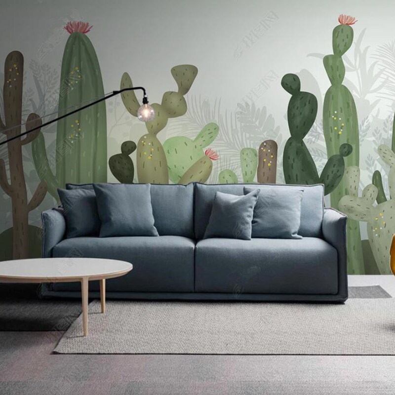 Cactus Mural - Etsy