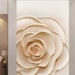 Abstract Textured Rose Flower Painting, Rose Flower Wall Art, Rose ...