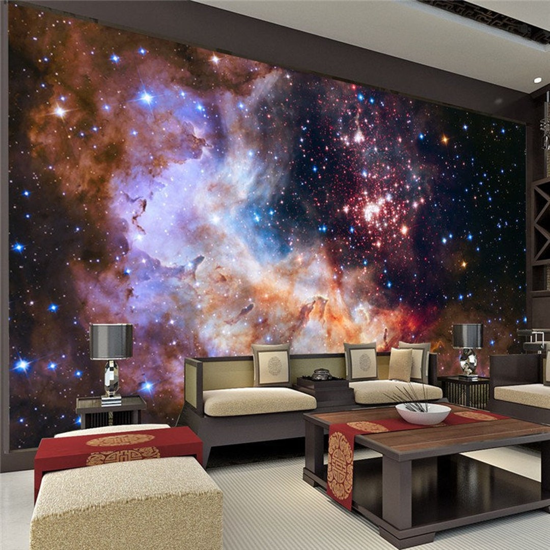 Gorgeous Galaxy Starry Night Wallpaper Wall Mural Wall Decor - Etsy