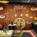 Wood Background Pizza Shop Background Shop Decoration Pizza Fast Food ...