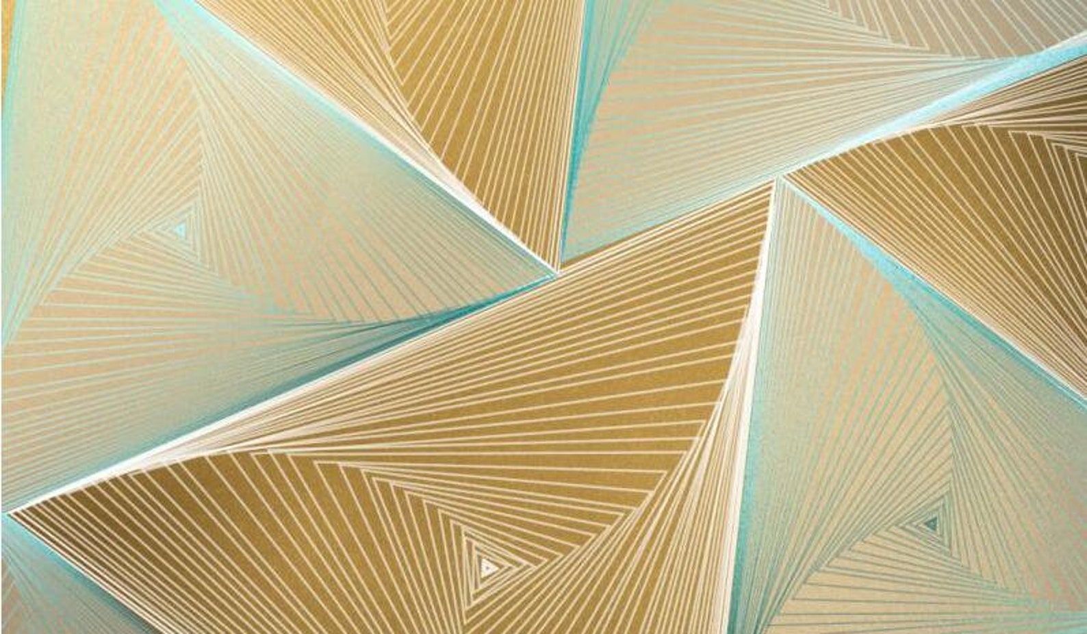 Abstract Geometry Art Wallpaper Wall Mural, Irregular Geometric Wall ...