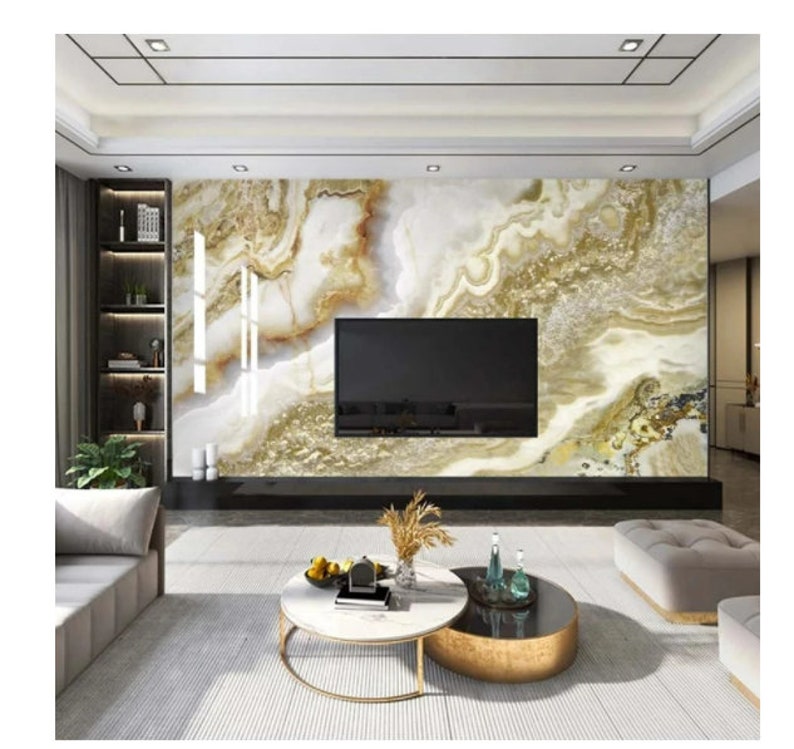 Modern Abstract Marble Wallpaper Wall Mural - Etsy
