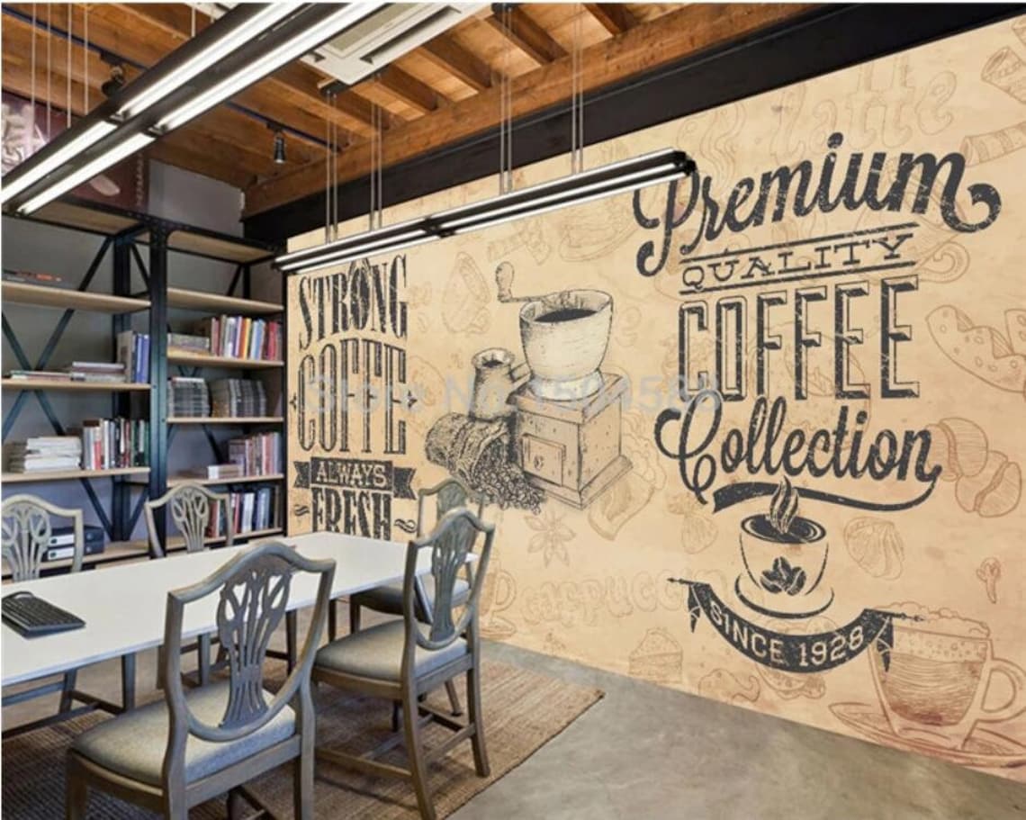 European Style Retro Nostalgic Coffee Shop Restaurant - Etsy
