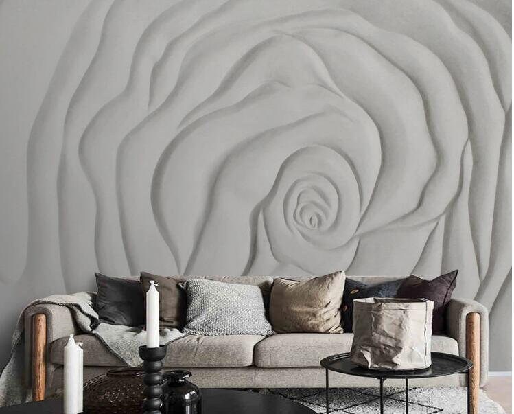 3D Vivid One Big Rose Floral Wallpaper Wall Mural Abstract - Etsy