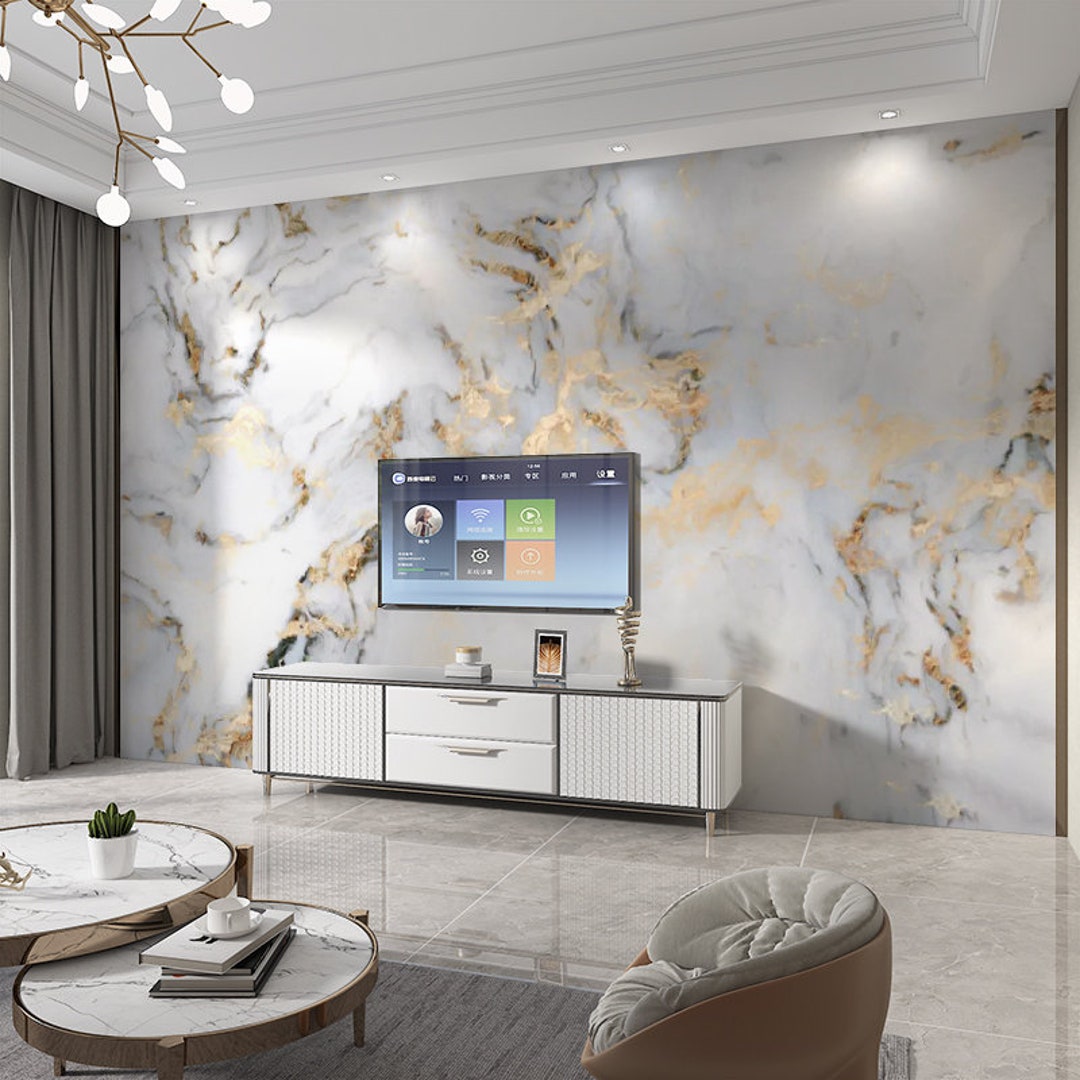 Modern Marble Wallpaper Wall Mural Marble Wall Mural Wall - Etsy