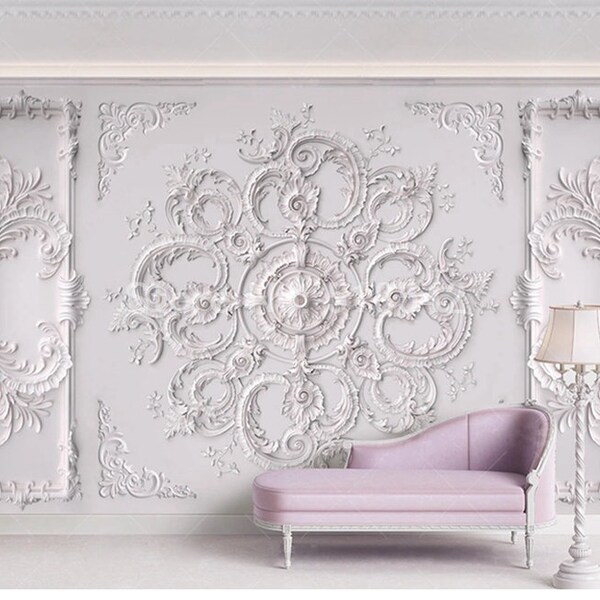 Plaster Wallpaper - Etsy