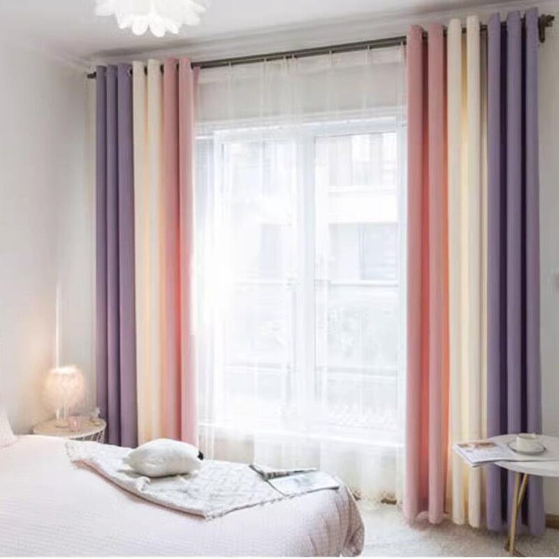 Multicolored Curtains - Etsy