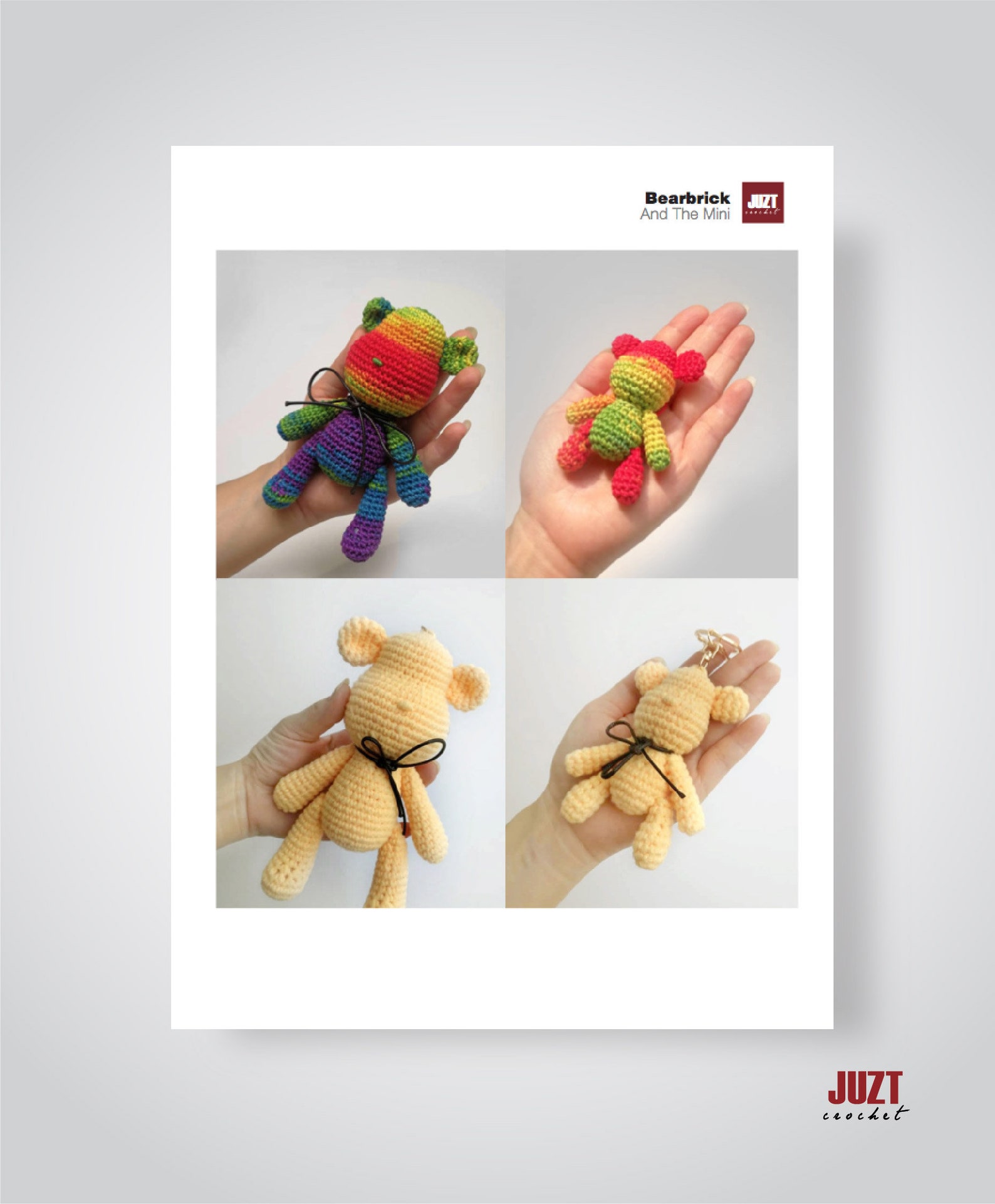 Crochet Pattern. Crochet Bearbrick PDF - Etsy