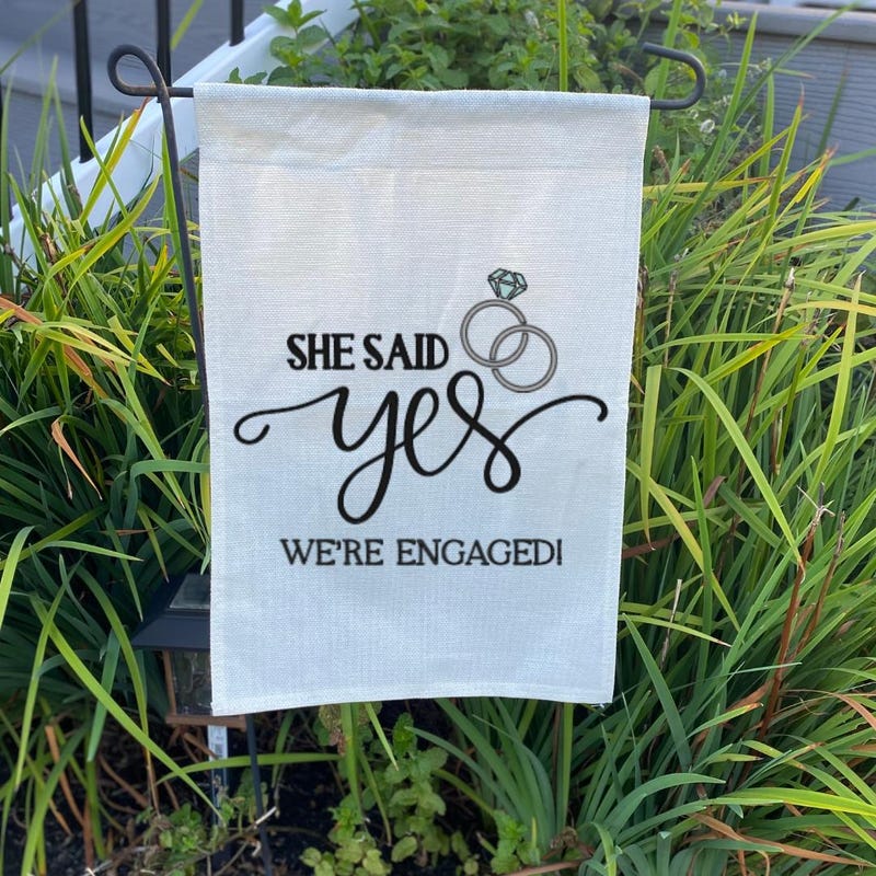 She Said Yes Banner - Etsy