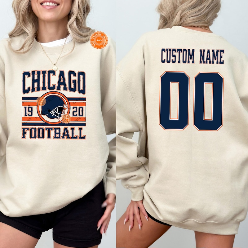 Chicago Bears Jersey Name - Etsy
