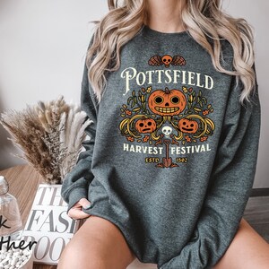Pottsfield Harvest Festival Sweatshirt, Vintage Pumpkin Halloween ...