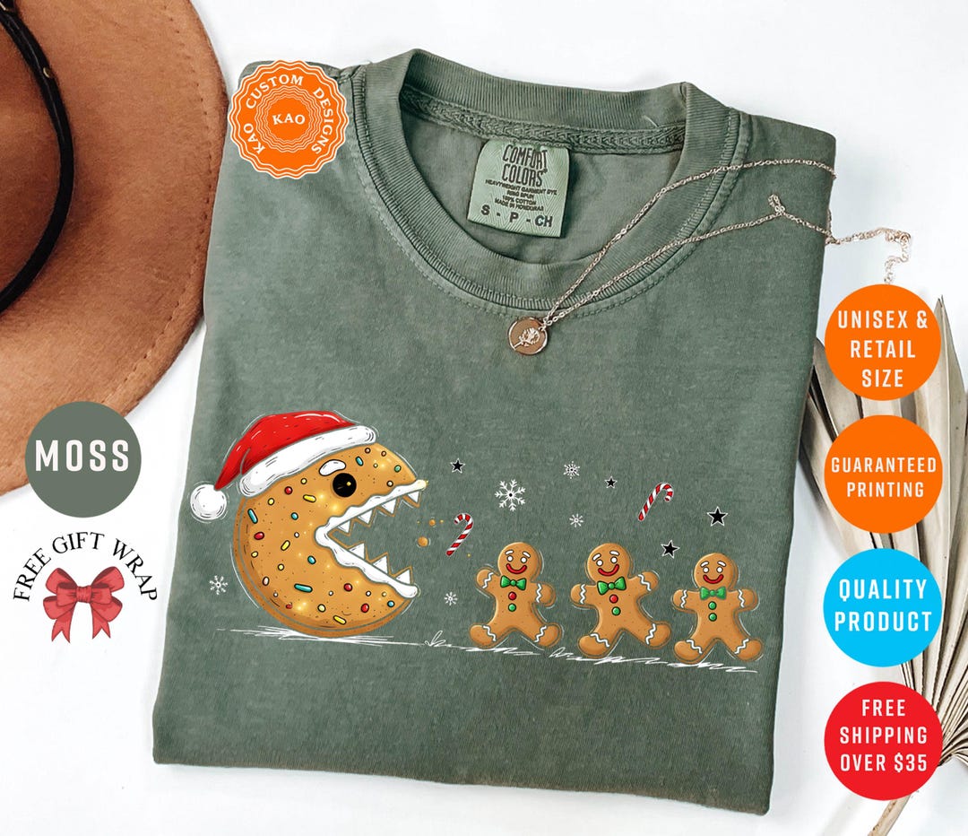Funny Gingerbread T-shirt, Comfort Colors Christmas Cookies Shirts ...