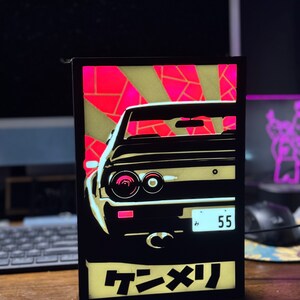 JDM Light up LED Sign 3D Printed - Etsy