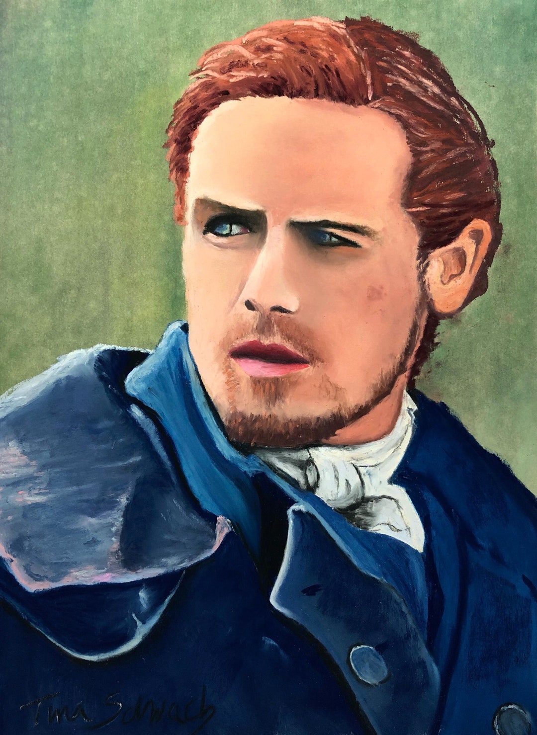 Outlander - Jamie Fraser Season 1 Art Original Pastel Painting as ...