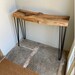 Walnut Radiator Cover Console Table Hairpin Legs Rustic Hallway Shelf ...