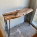 Walnut Radiator Cover Console Table Hairpin Legs Rustic Hallway Shelf ...