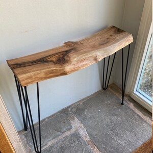 Walnut Radiator Cover | Console Table | Hairpin Legs | Rustic Hallway ...