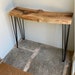 Walnut Radiator Cover Console Table Hairpin Legs Rustic Hallway Shelf ...