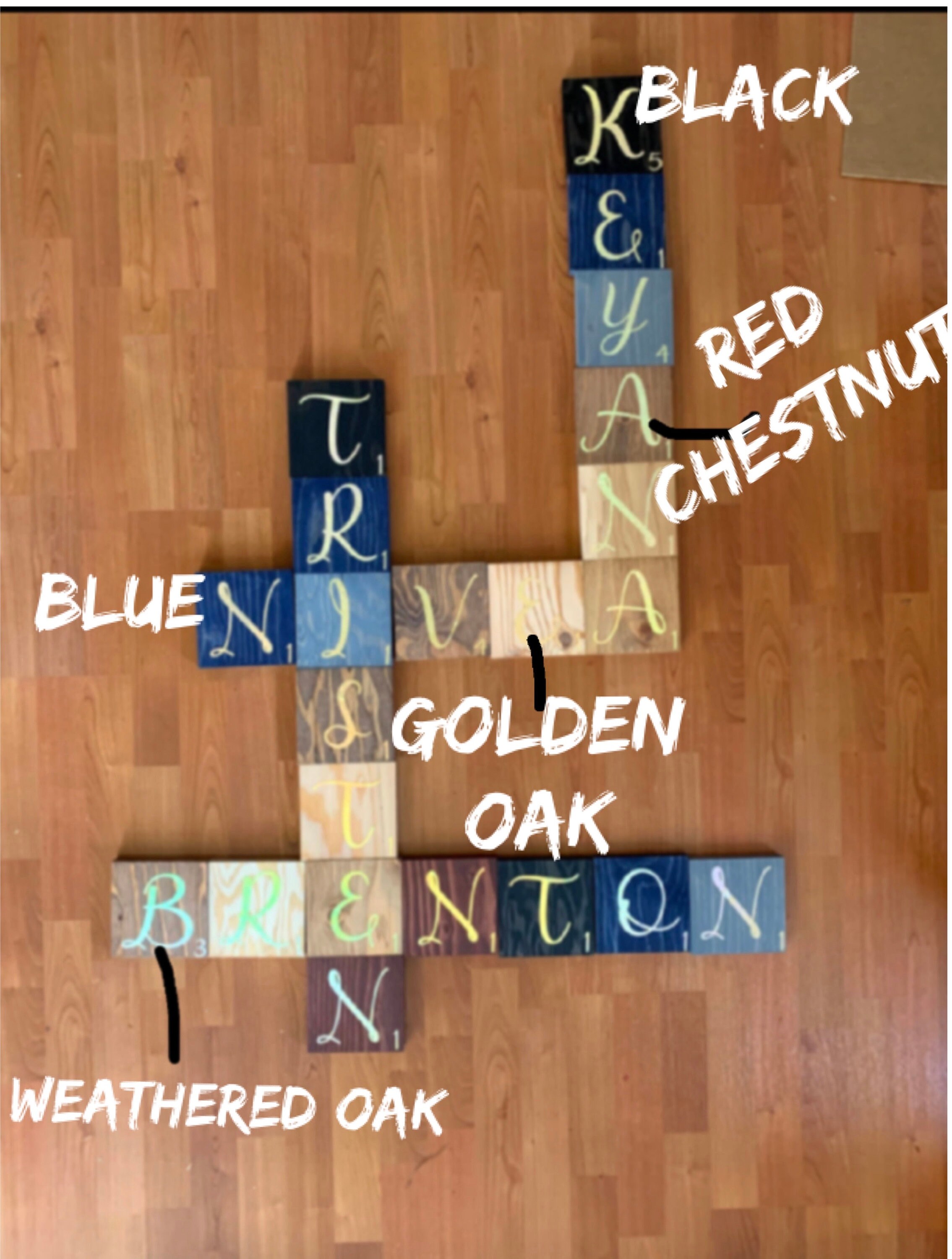 Multi-colored Scrabble Wall Tiles - Etsy