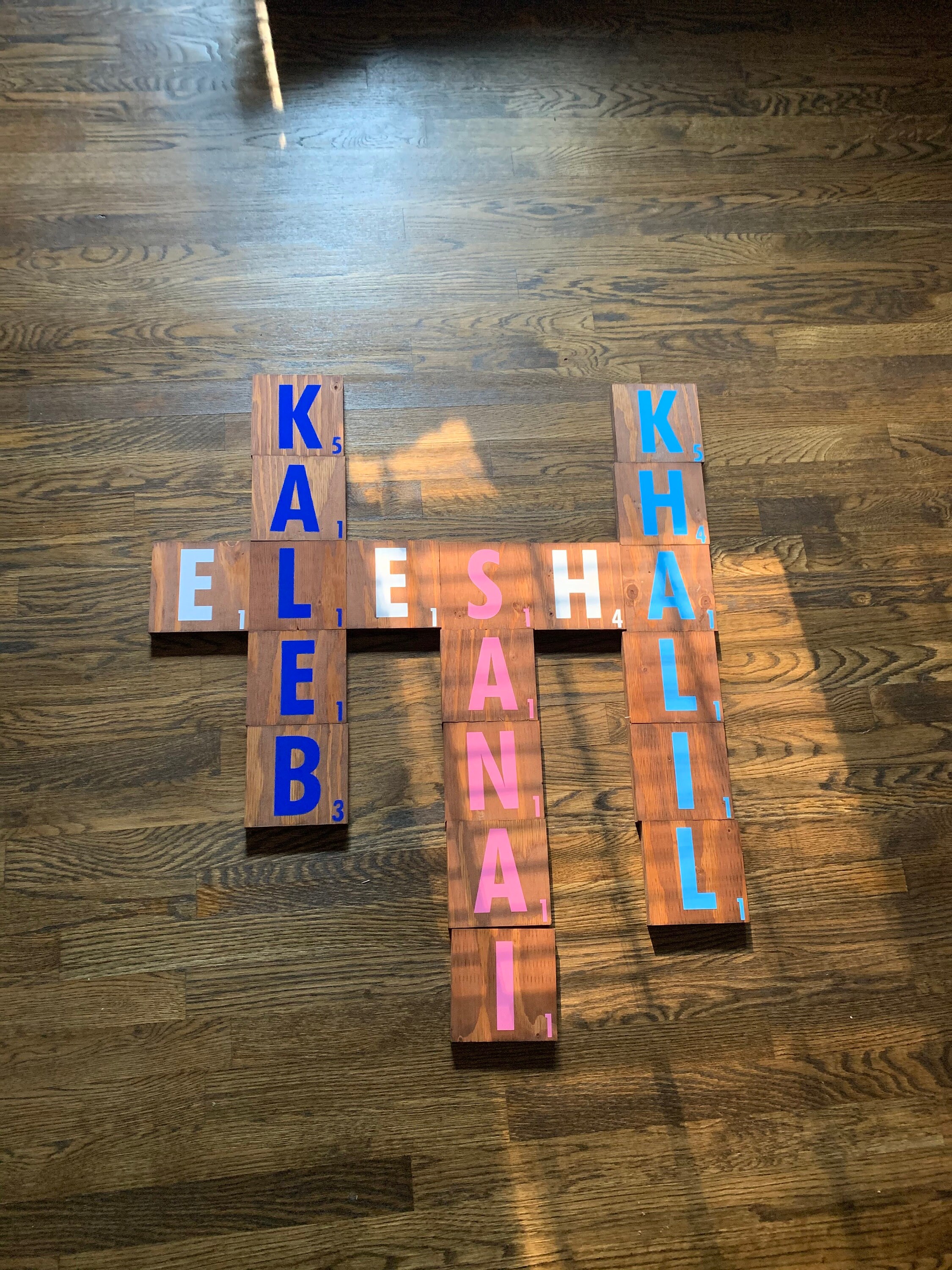 Multi-colored Scrabble Wall Tiles - Etsy