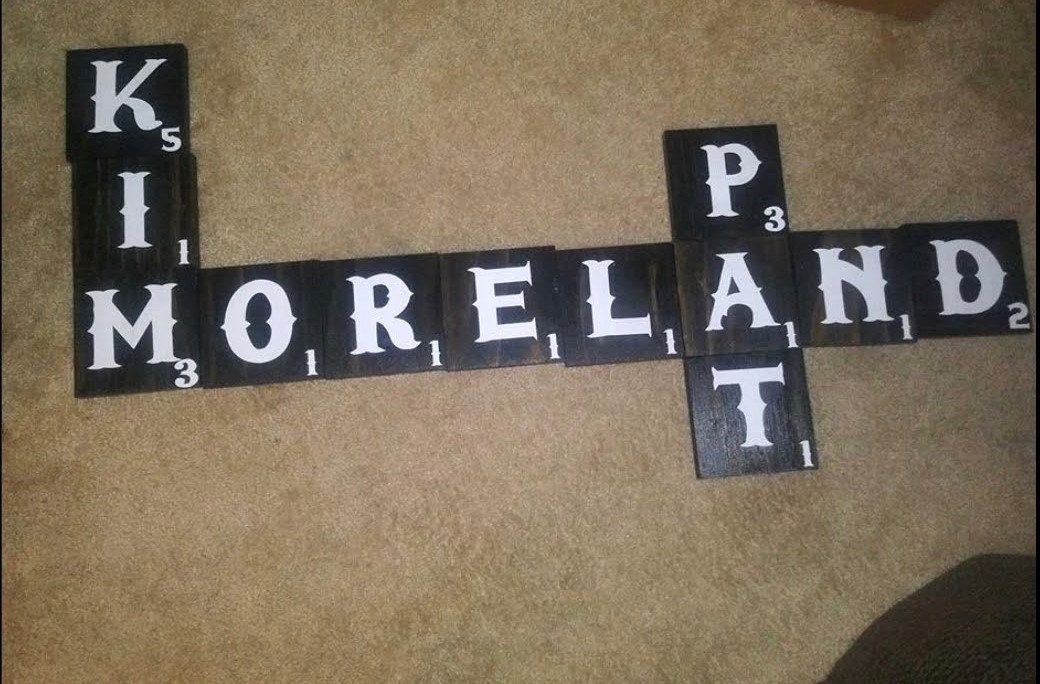 Multi-colored Scrabble Wall Tiles - Etsy