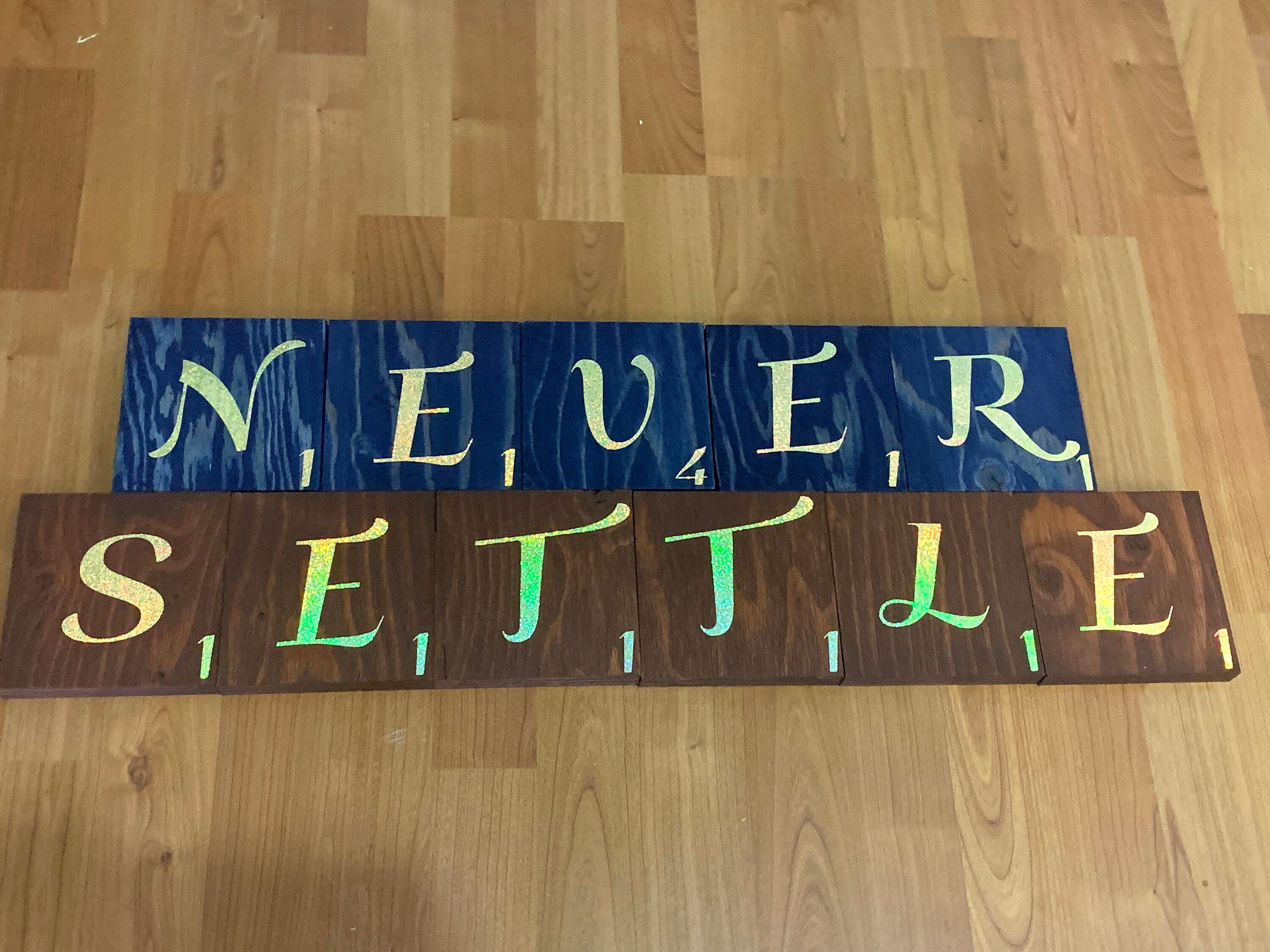 Multi-colored Scrabble Wall Tiles - Etsy