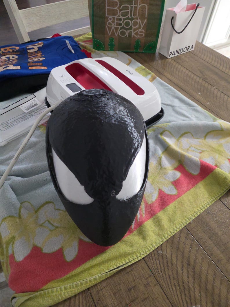 Symbiote Spider-man Mad Faceshell - Etsy