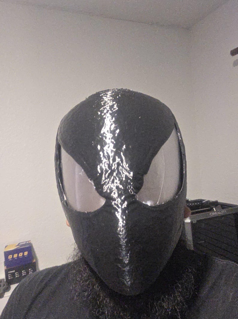 Symbiote Spider-man Mad Faceshell - Etsy