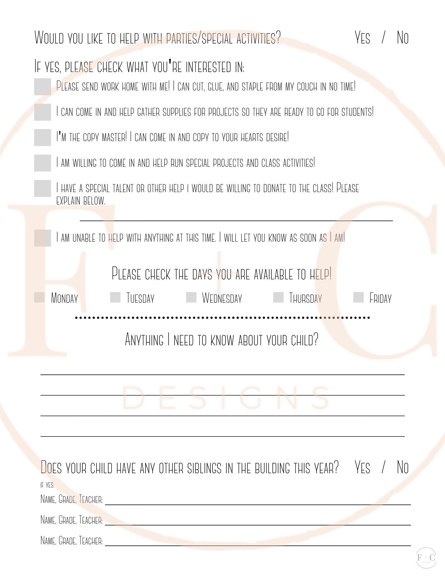 Editable Meet the Teacher Bundle | Ready to Print | Instant Download ...