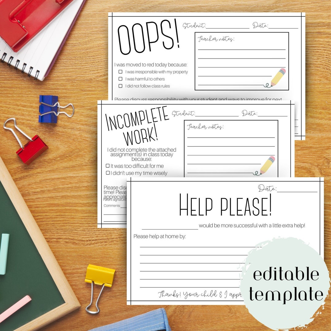 Editable Send Home Forms | Back to School | Classroom Forms | Template ...
