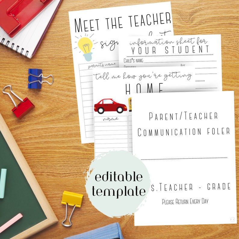 Editable Meet the Teacher Bundle | Ready to Print | Instant Download ...
