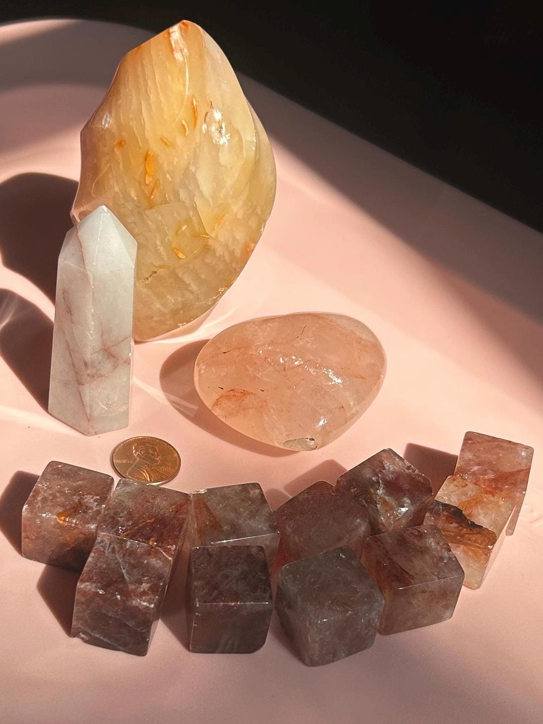Fire Quartz Crystal: Grounding Stone - Etsy