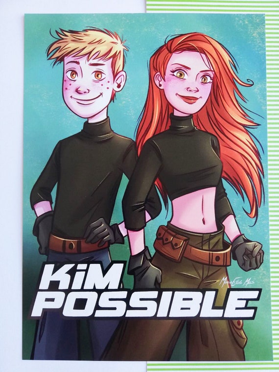 Kim Possible. Fanart. Color 20.9 X 29.7 Cm A4 | Etsy