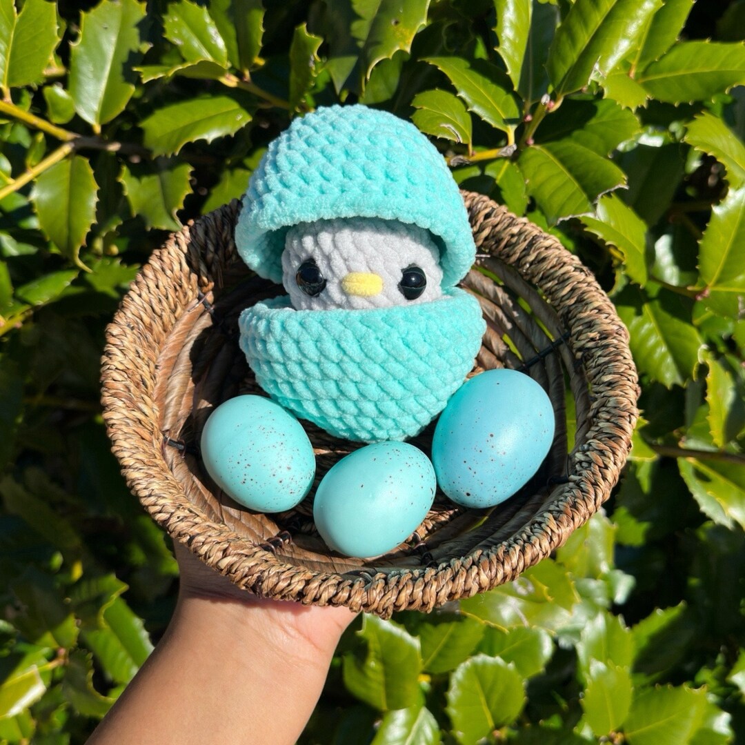 Baby Robin Plushie, Stuffed Pops Plush, Ready to Ship, Kawaii Bird ...