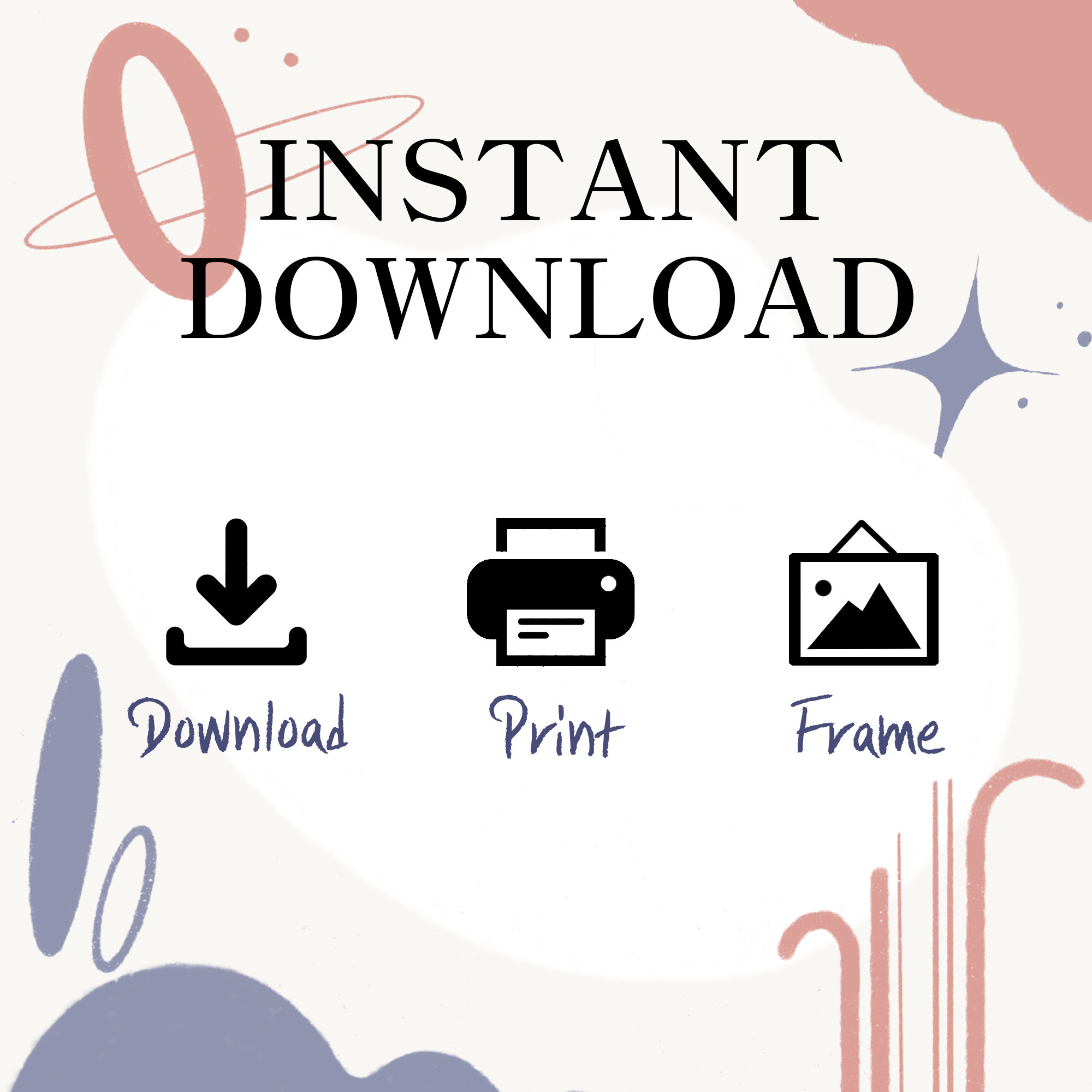 Plants Set of 4 Prints, Set of Four Prints, 4 Piece Wall Art, Designer ...