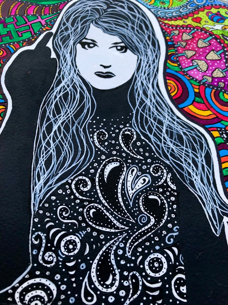 Grace Slick White Rabbit Illustrated Painting. Jefferson - Etsy Grace Slick White Rabbit Illustrated Painting. Jefferson - Etsy