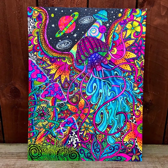 Trippy Colorful Drawing