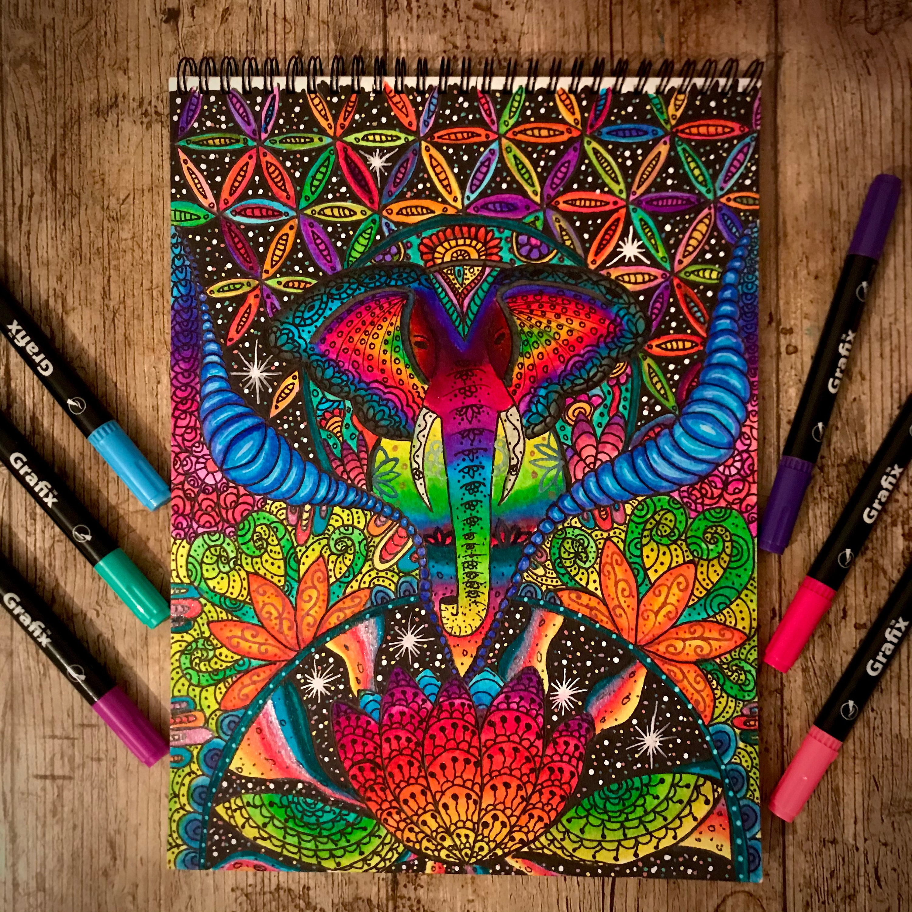 Psychedelic Geometric Art