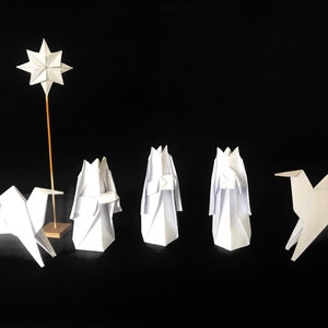 Origami Nativity Set, Handmade Nativity, Christmas Scene - Etsy