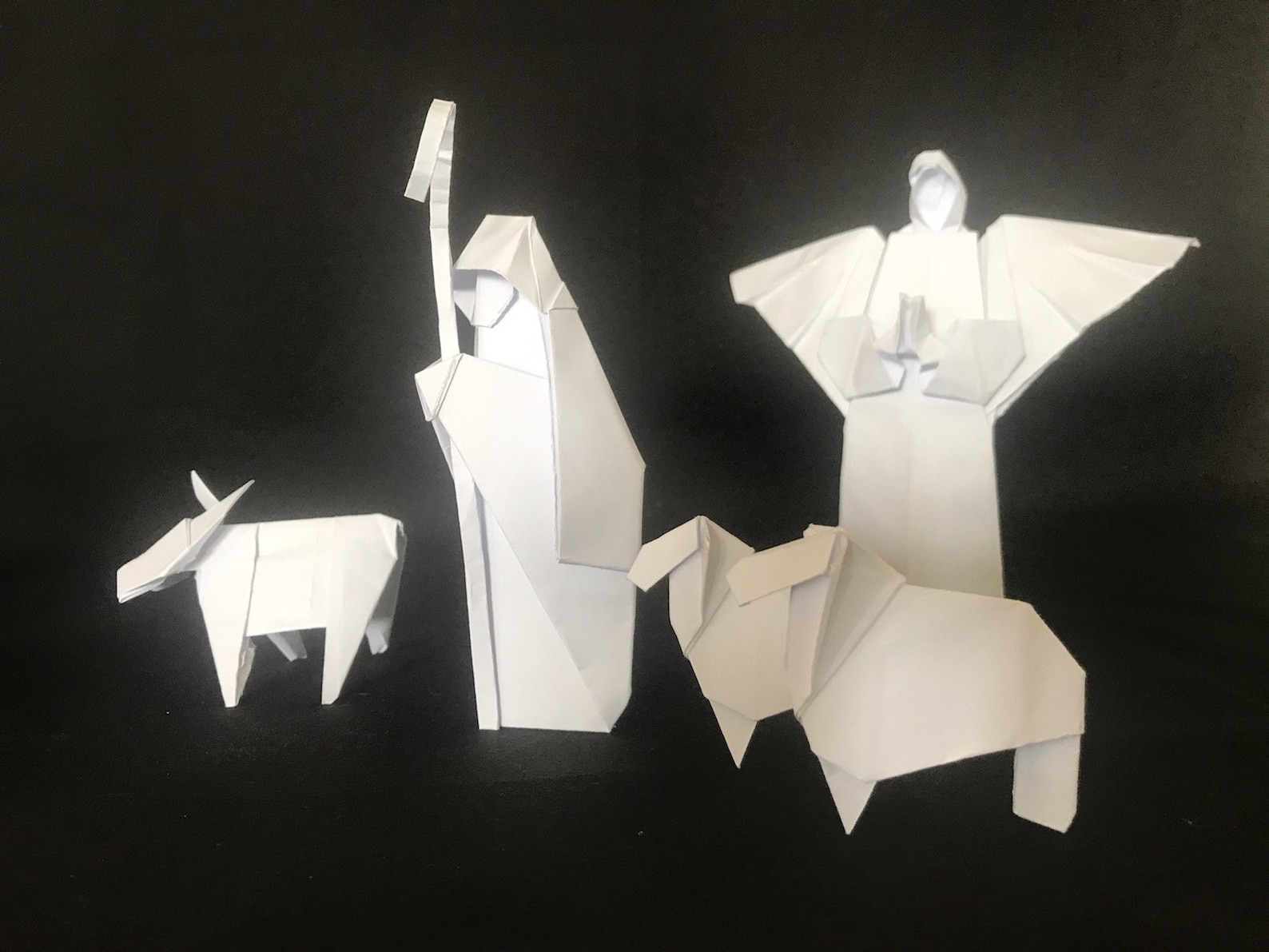 Origami Nativity Set, Handmade Nativity, Christmas Scene - Etsy