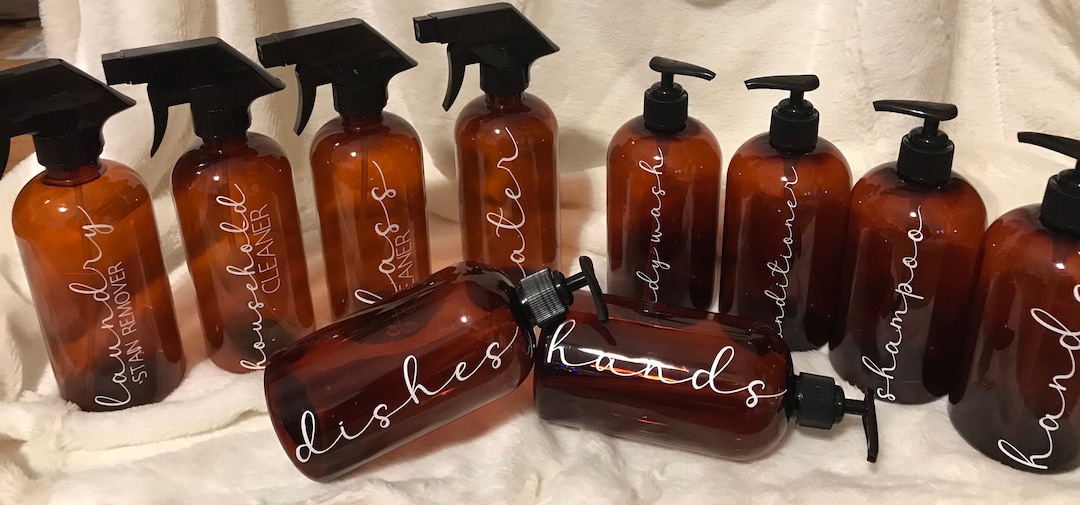 Amber Plastic Spray and Pump Bottles - Etsy