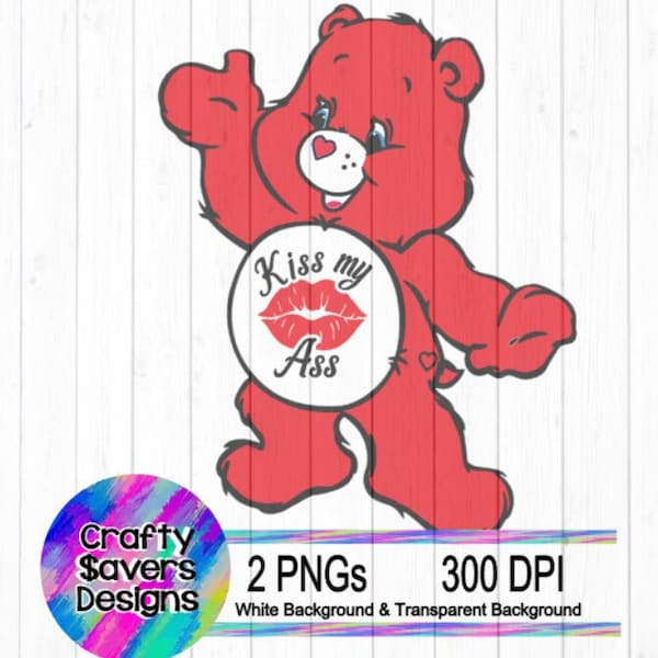 Kiss My Bear Ass - Etsy