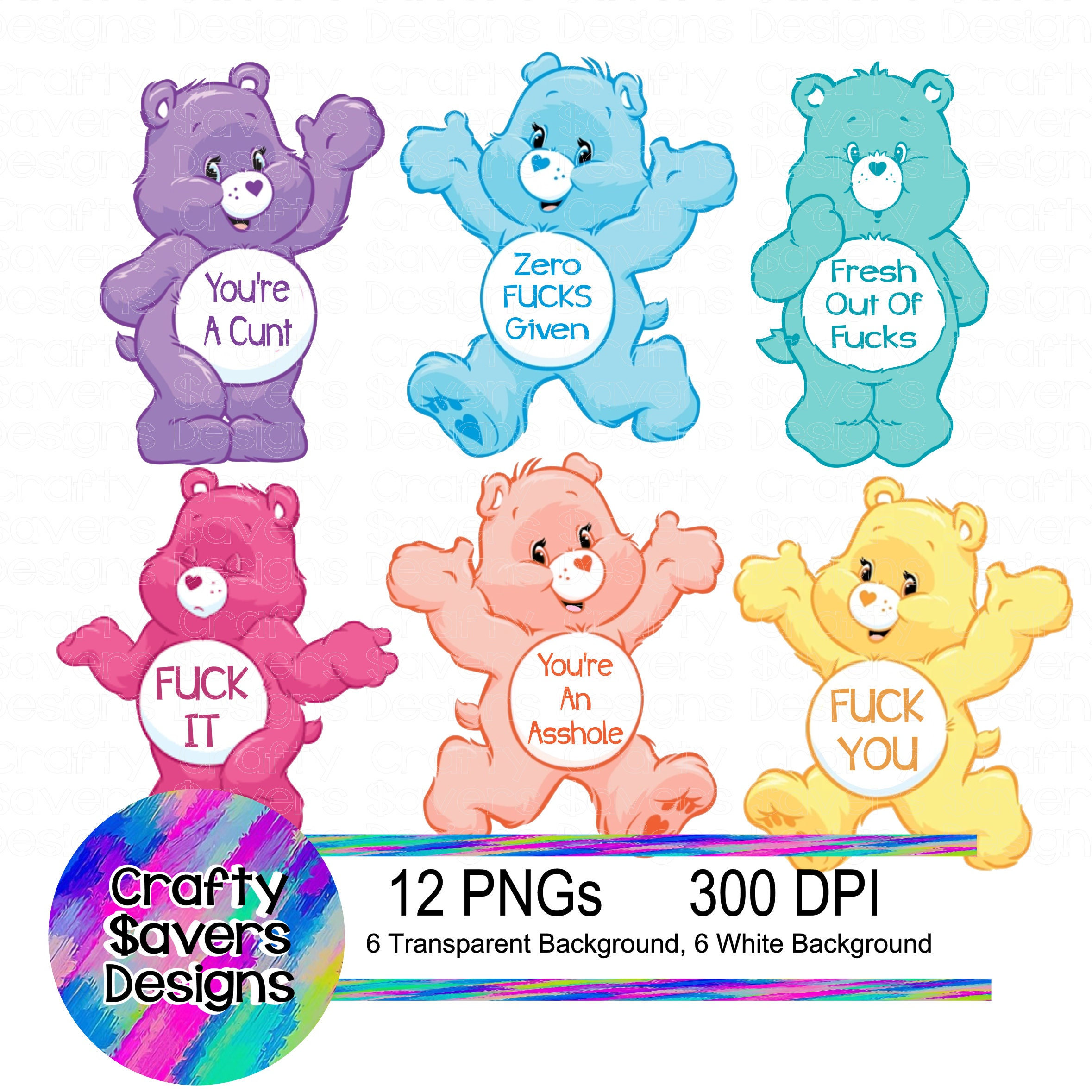 Swear Bear Bundle 3 - Etsy