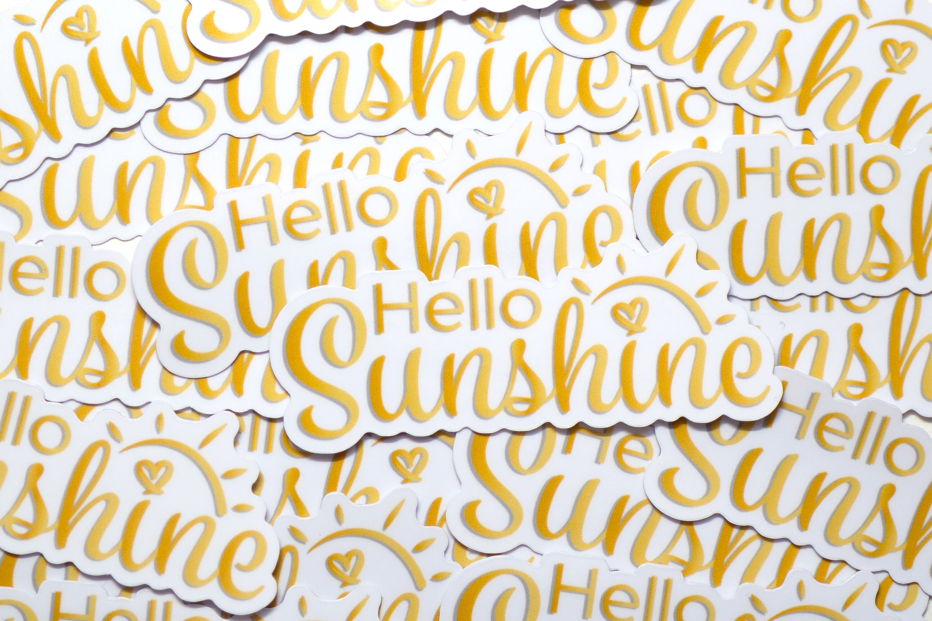 Hello Sunshine Sticker | Vinyl Sticker - Etsy