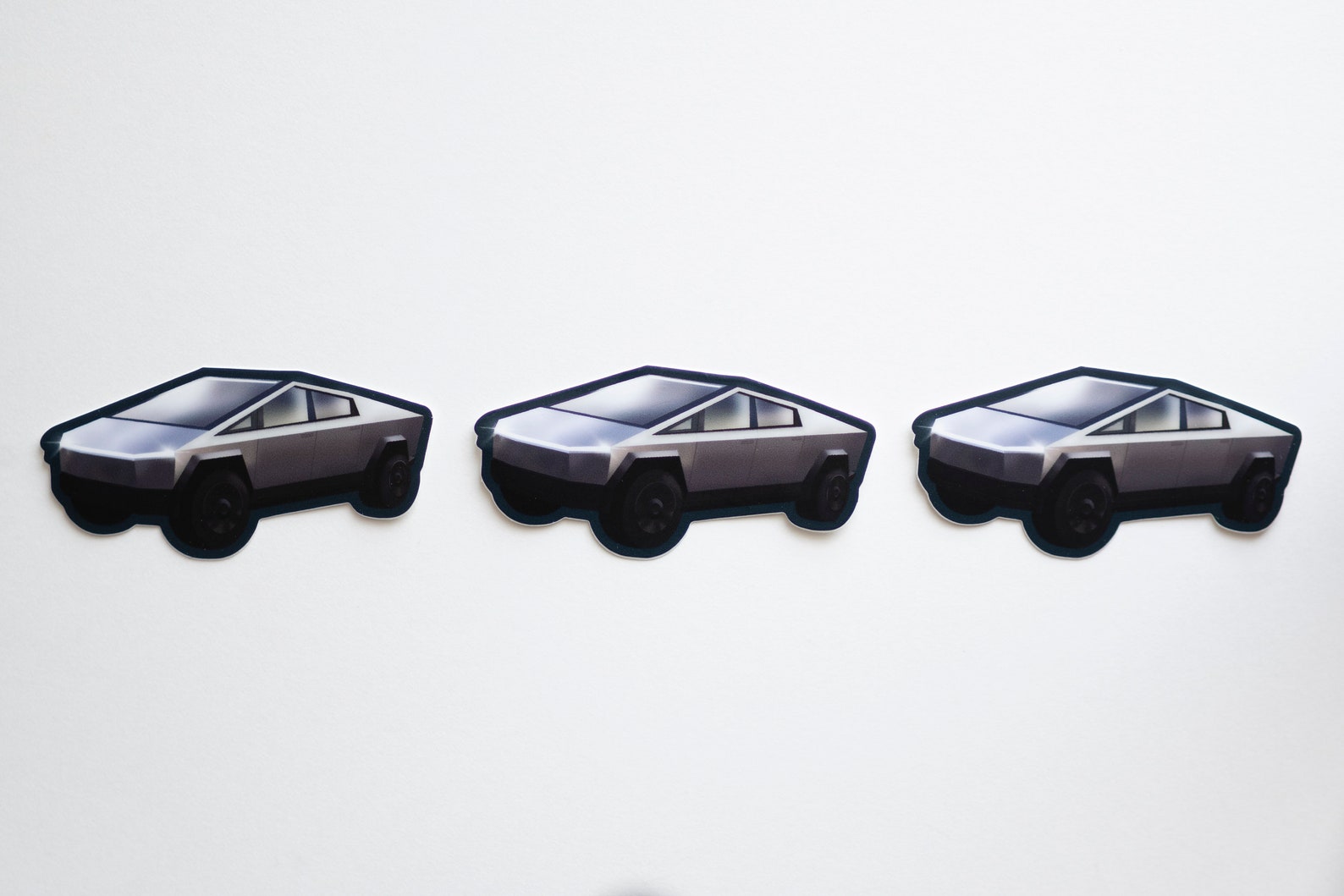 Cybertruck Sticker Tesla Car Vinyl Sticker - Etsy