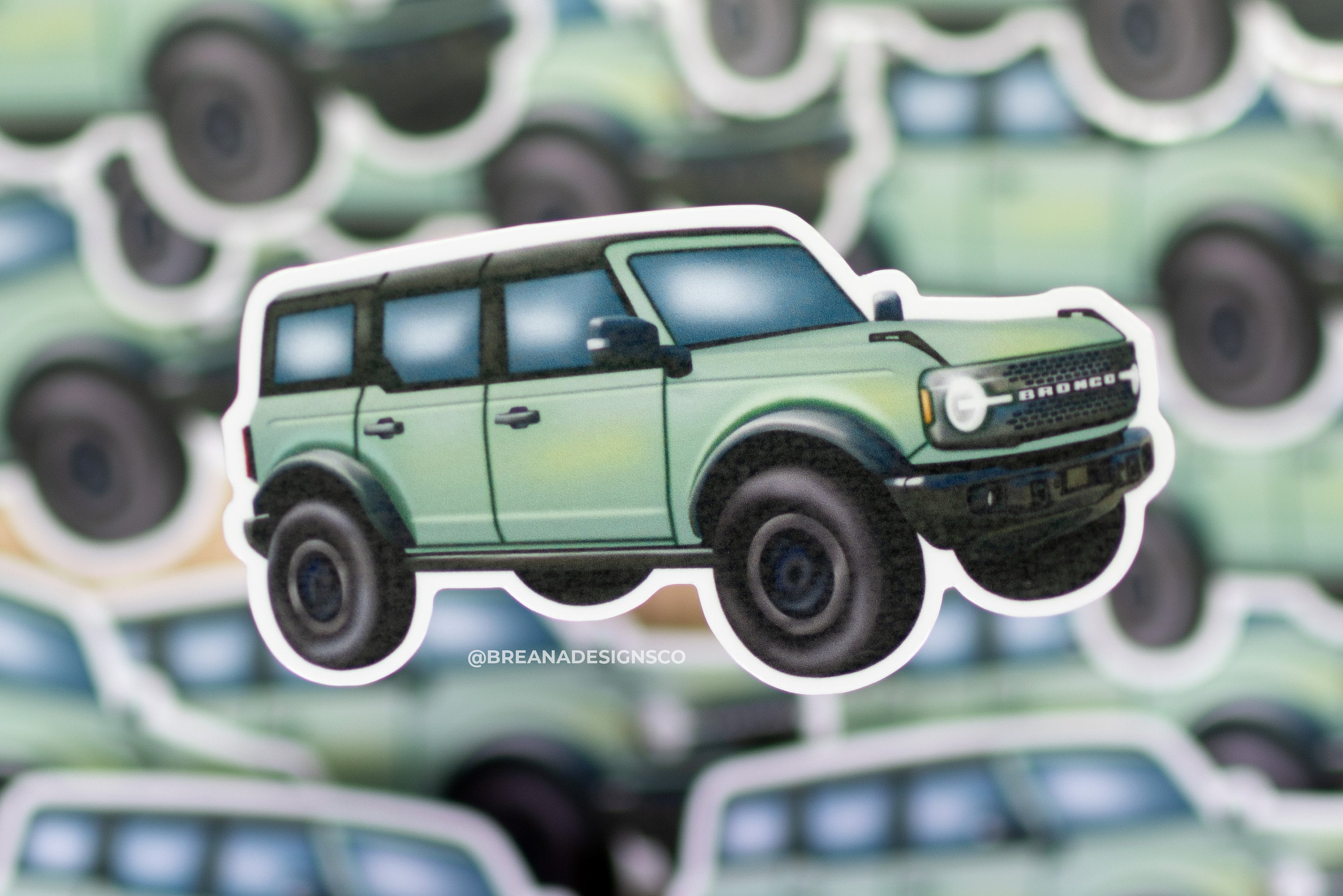 Bronco Sticker Car Vinyl Sticker Seven Color Options choose 1 - Etsy