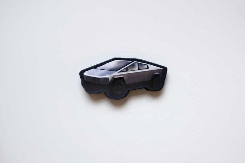 Tesla Cybertruck Magnet | Cybertruck Magnet | Die-cut Magnet ...