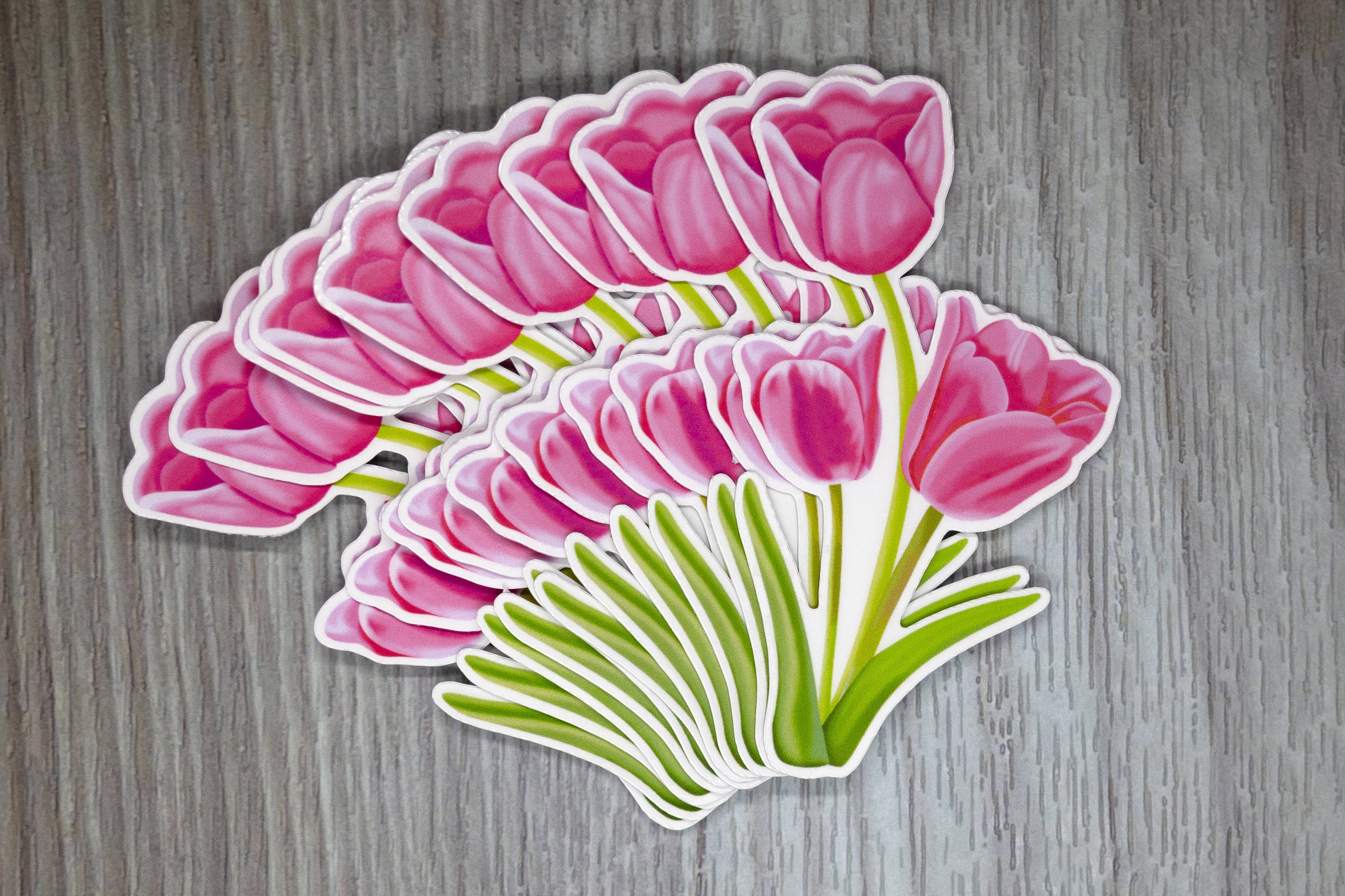 Tulip Sticker | Flower Vinyl Sticker | 7 Color Options - Etsy